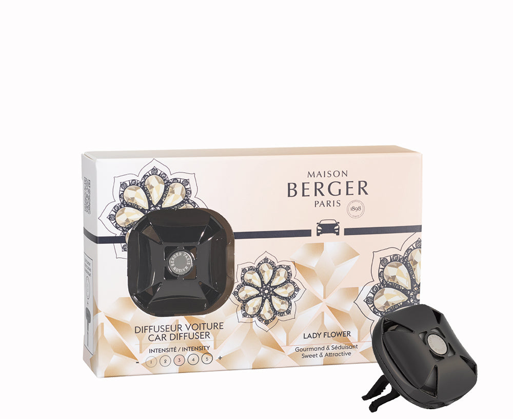Autoduft Diffuser Set Eternity Schwarz - Lady Flower von Maison Berger ...